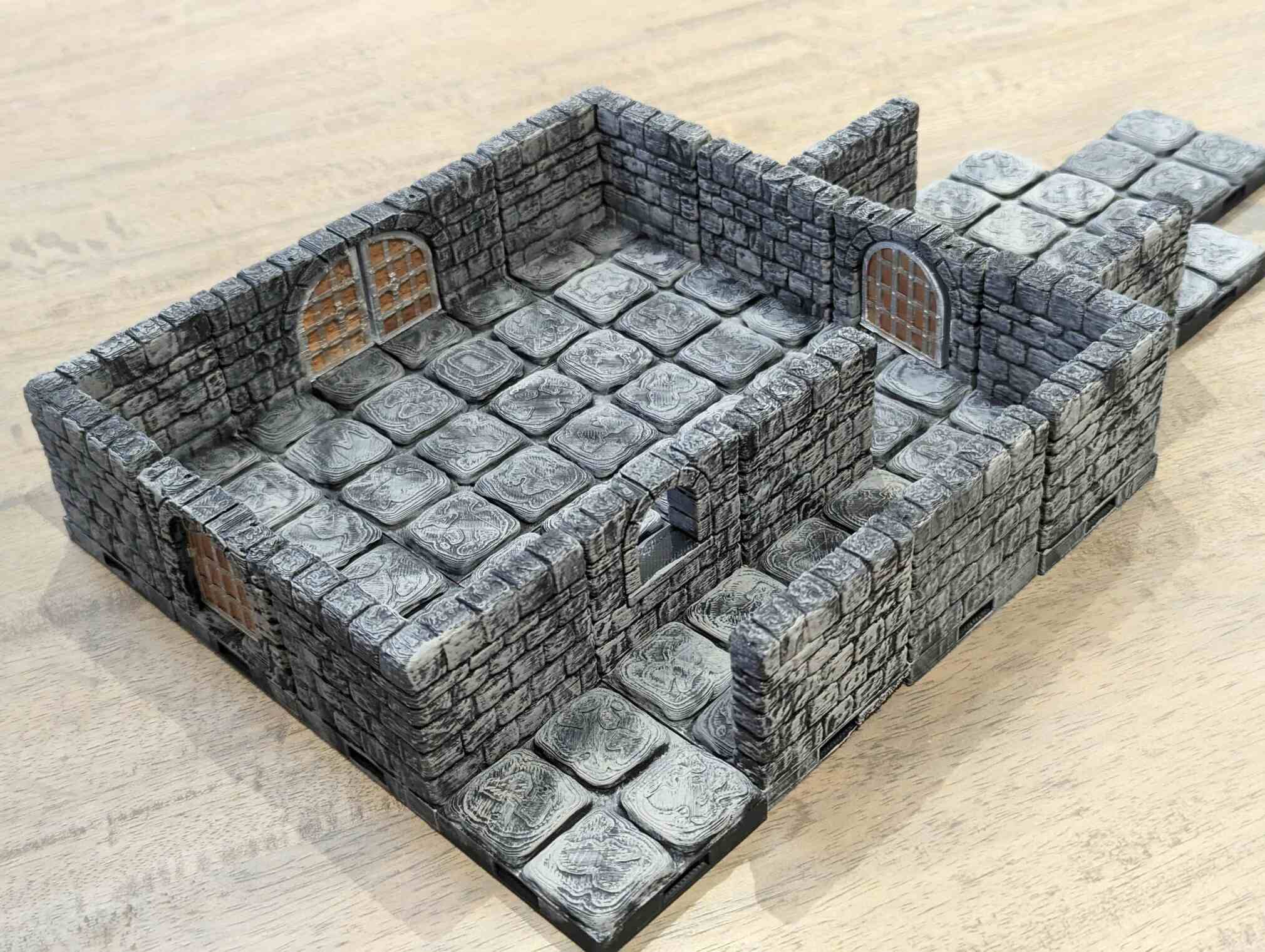 Dungeon Stone Starter Set 2 - 22 Modular Tiles D&D Terrain Tabletop RPG ...